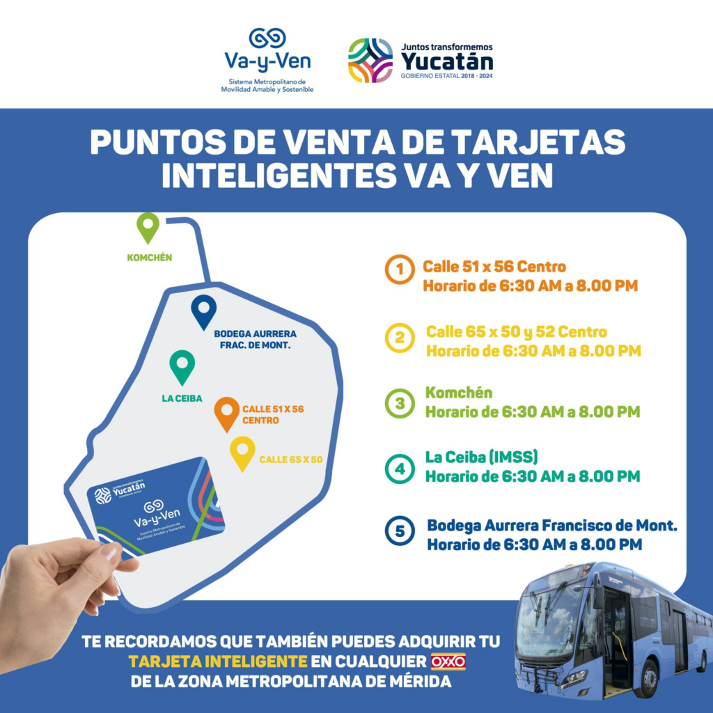 Va y Ven, todo lo que necesitas saber del transporte en Mérida